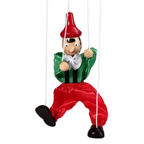 Gadgetvlot String Puppets Pull String Puppet Wooden Dolls Handmade