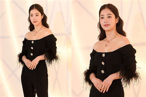 기은세 오늘 밤의 우아한 블랙 스완 고품격 오프숄더 블라우스 슬랙스 올블랙 패션
