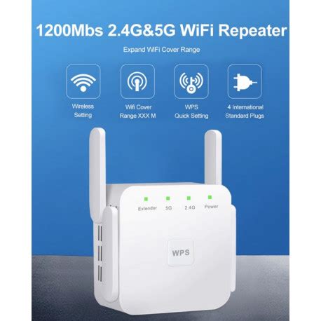 Repetidor Wifi De Ghz O G Extensor Wifi Inal Mbrico Amplificador Wi Fi De Mbps