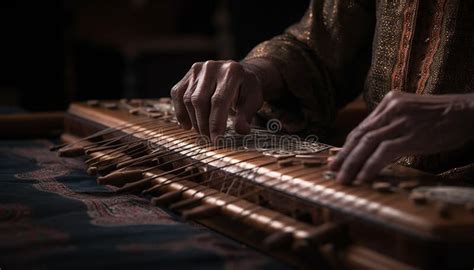 old pianist playing chord on piano key generated by ai stock illustration illustration of hand