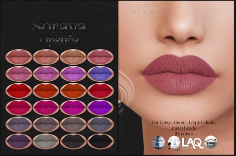 Second Life Marketplace Avada~ Soraya Lipstick Demo
