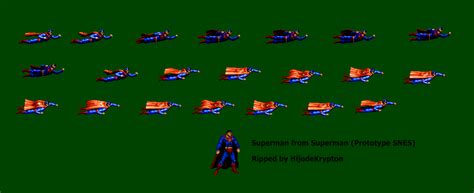 Superman Superman Prototype Snes The Spriters Resource