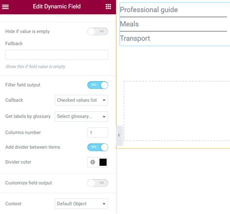 Dynamic Field Widget Overview — Jetengine Crocoblock