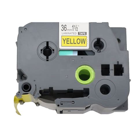 LABEL TAPE Fits BROTHER 6 36mm P Touch H101C PT H101C Black On Yellow EBay UK