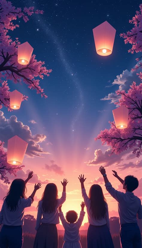 Free Lanterns Of Hope Image Lanterns Silhouettes Twilight