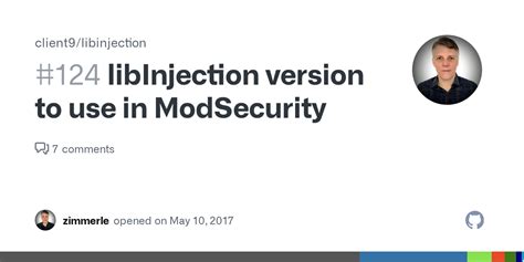 Libinjection Version To Use In Modsecurity · Issue 124 · Client9libinjection · Github