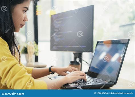Programmers And Developer Teams Are Coding And Developing Software