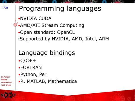 Gpu Computing Jan Just Keijser Nikhef Jamboree Utrecht Ppt Download