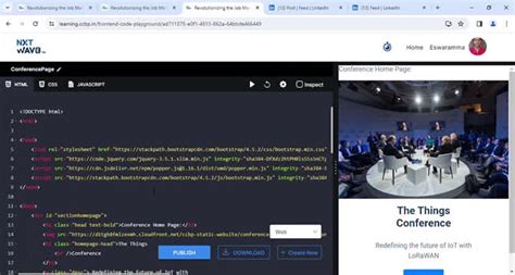 how i created a static website for conferencepg970 ccbp eswari burramukku posted on the topic