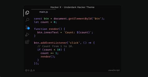 hacker x by hasibur r vs code themes