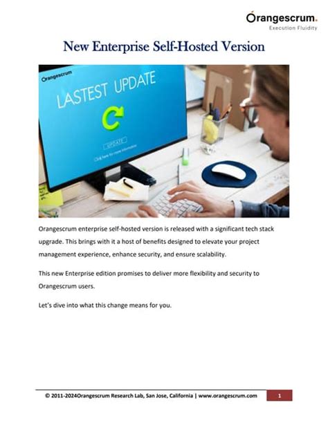 new enterprise self hosted version release pdf