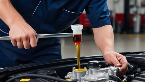 Mechanic Inspecting Transmission Fluid Color and Level | Premium AI ...