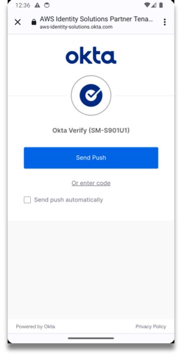 Sign In To Aws Console Mobile Application With An Aws Access Portal Or