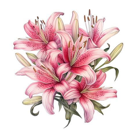 Desenho De Flores Lirios