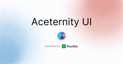 Aceternity Ui Peerlist