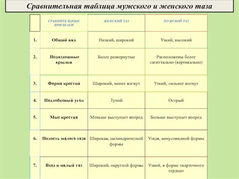 Сравнительная Таблица Фото — Фото Картинки