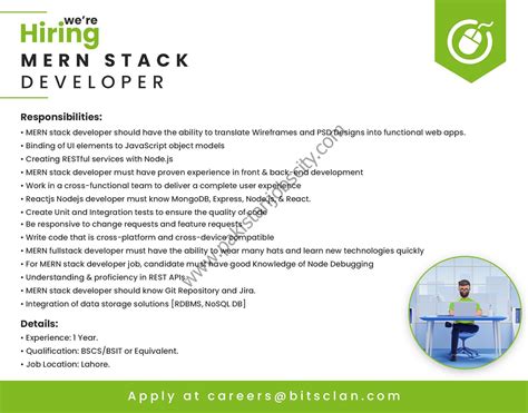 bitsclan it solutions jobs mern stack developer