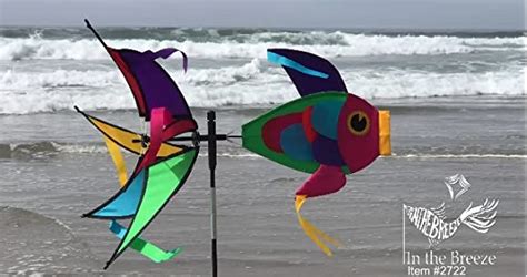 In The Breeze Triple Wheel Rainbow Garden Spinner With Wind