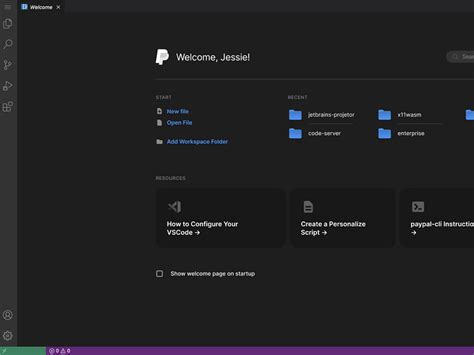 Enterprise Vscode Custom Welcome Screen By Alex Gilev On Dribbble