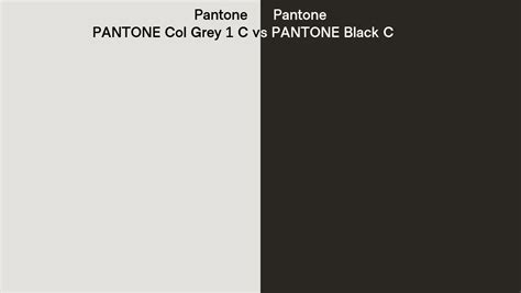 Pantone Col Grey C Vs Pantone Black C Side By Side Comparison