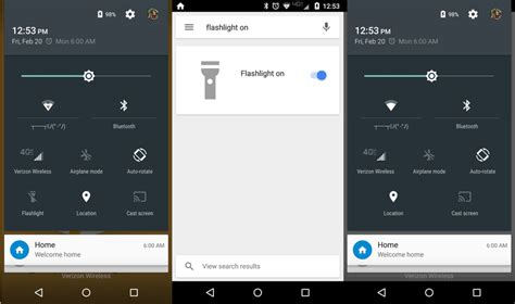 Android Finally Has A Universal Native Flashlight Function Android Central
