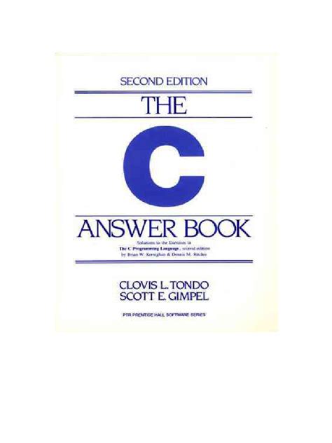 C Answer Book Pdf