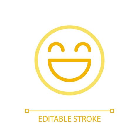 Laughing Emoji Pixel Perfect Color Linear Ui Icon Feelings Expression Joke Reaction Online