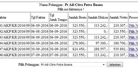php mysql untuk menampilkan data master dan detail transaksi