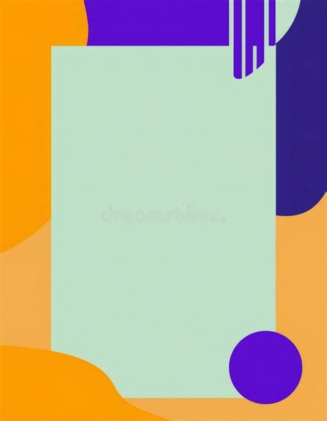 Colorful Abstract Poster With Organic Shapes And Geometric Figures Creating A Modern And Vibrant