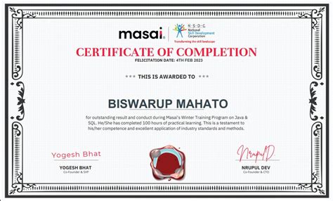 Biswarup Mahato On Linkedin Javadevelopment Wintertraining Sql Masaischool