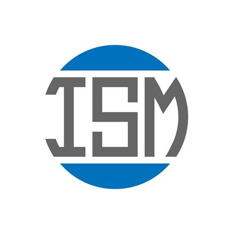 Ism Letter Logo Design On White Background Ism Creative Initials