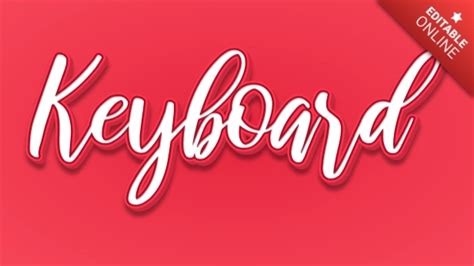 Keyboard Red Love 3d Text Effect Generator Keyboard Red Love 3d Text Effect Generator