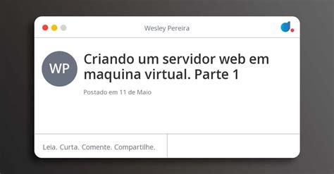 Criando Um Servidor Web Em Maquina Virtual Parte 1
