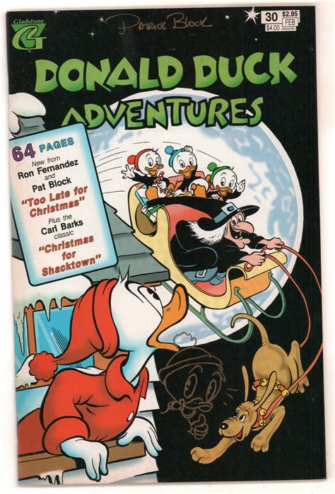 Walt Disneys Donald Duck Adventures 30 H Nephew Thumbs Sketch By