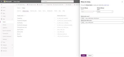 조회 열을 사용하여 테이블 간 관계 만들기 power apps microsoft learn