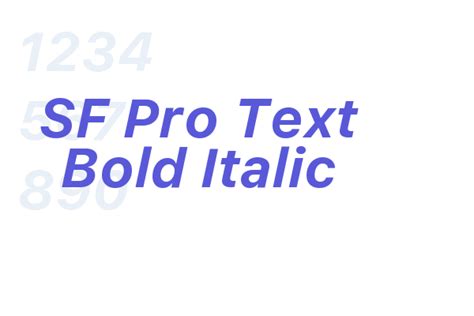 SF Pro Text Bold Italic Font Free Download Now
