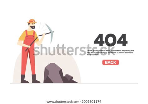Internet Network Warning 404 Error Page Stock Vector Royalty Free