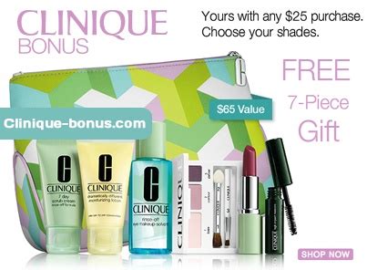 Clinique Bonus Get Free Cosmetics On