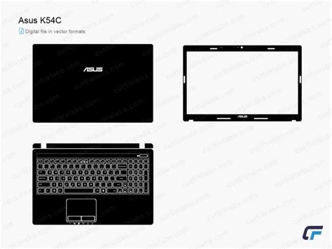 Toshiba Satellite L Cut File Template Cut File Labs