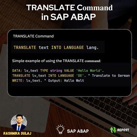 Rashmika Dulaj On Linkedin Sap Abap Translate Multilingual Globalization Localization