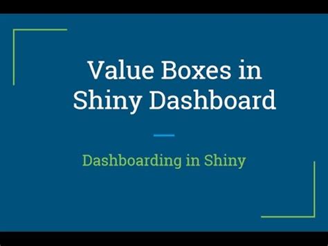R Shiny Tutorial How To Create Value Box In R Shiny Dashboard R Programming Tutorial YouTube