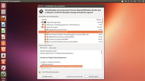 Menu Global Do Ubuntu 1304 Aplicações Qt Compatíveis Ubuntued