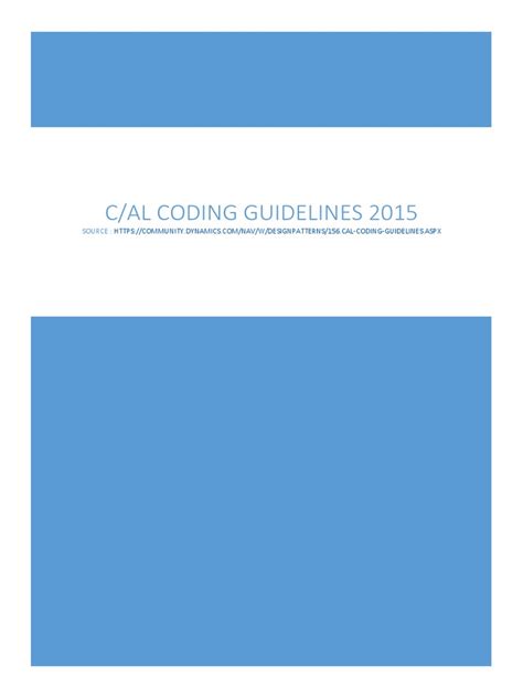 C Al Coding Guidelines 2015 Pdf Subroutine Scope Computer Science
