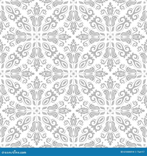 Seamless Oriental Vector Background Stock Vector Illustration Of Monochrome Gray 61444414