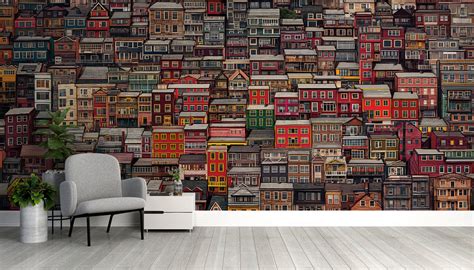 Bring Cities To Life With Nested Neighborhoods Urban Wallpaper