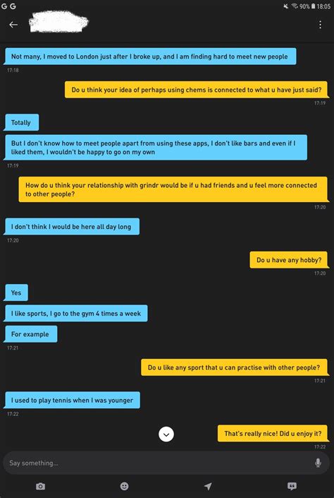 Intervention With Someone Who Sees That His Frequent Use Of Apps Could Lead Him To Chemsex