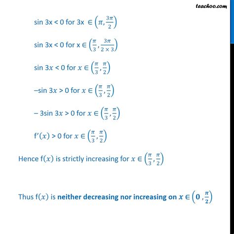 Ex 6 2 12 Which Functions Are Strictly Decreasing On Ex 6 2