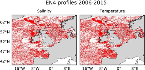 Latitude Longitude Location Of En4 Depth Profile Observations Of