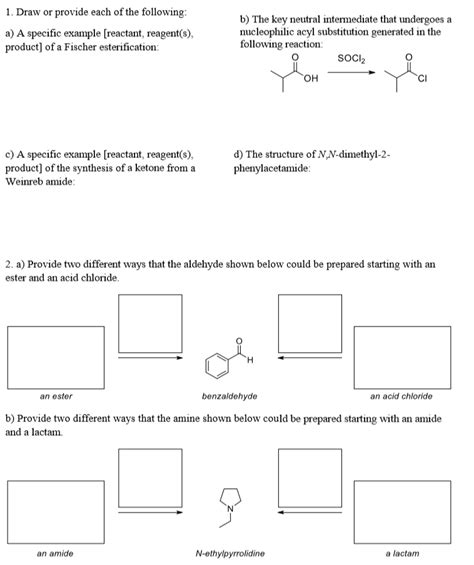 solved a a specific example [reactant reagent s product]