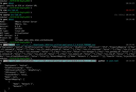 Import OVA OVF Specifications Using Govc CLI Cloudmaniac Net